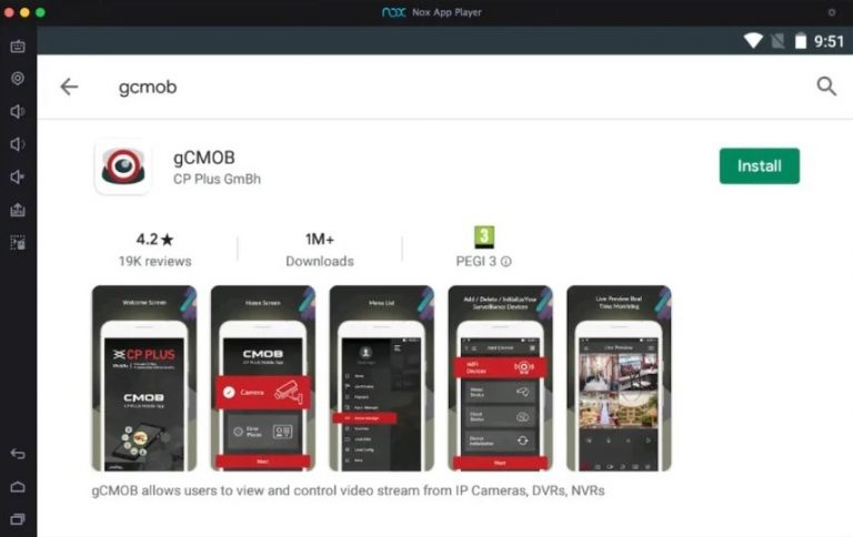 gCMOB For PC: Download Surveillance Software on Windows 10